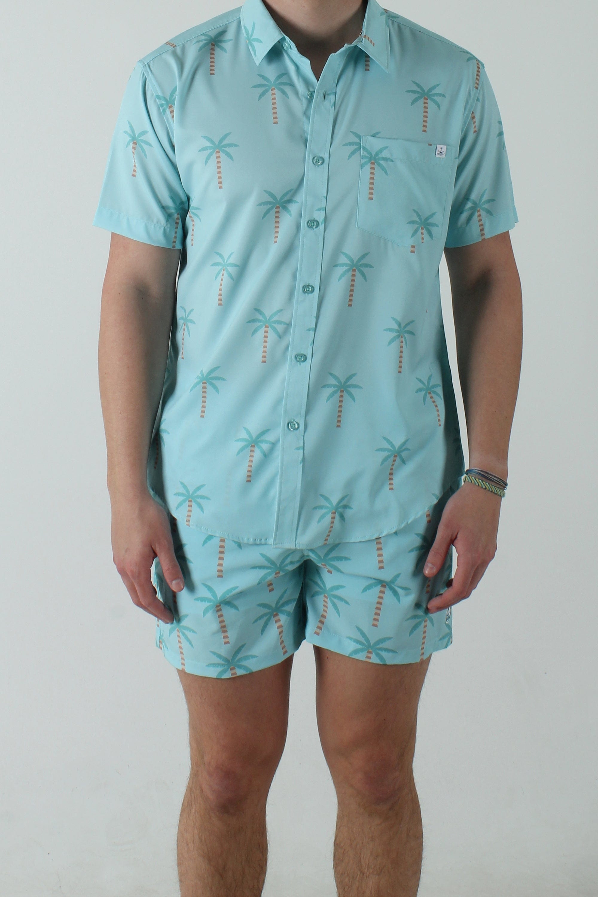 Anchor Boys Palm Tech Button Front – Quiet Storm Surf Shop